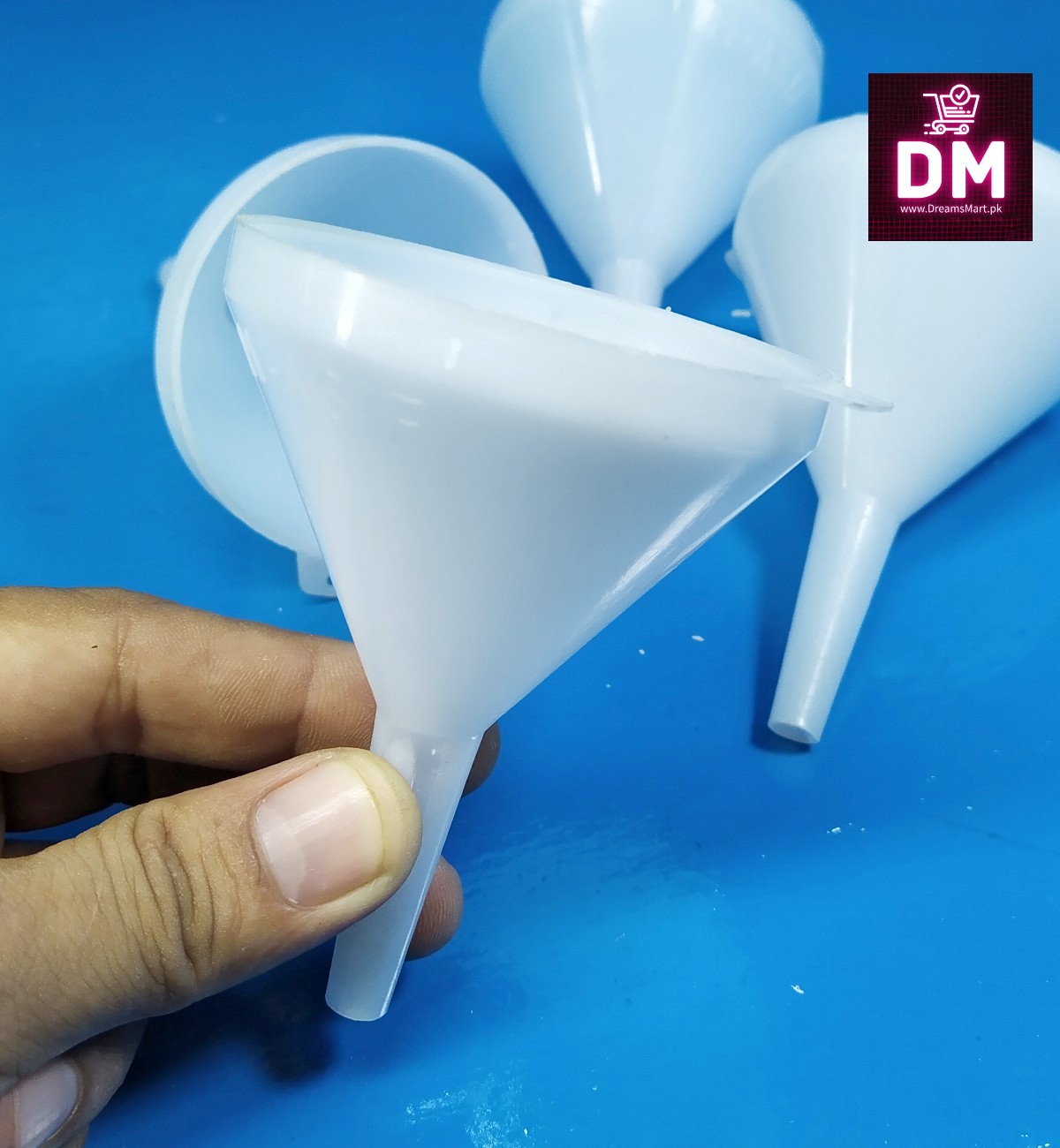 DreamsMart Pack of 2pcs Plastic funnel small size oil liquid water ...