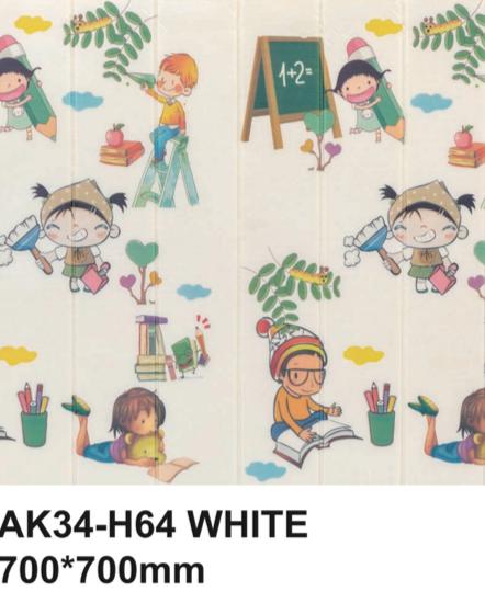 Pack of 5 3D Wood Wall Sticker Self-Adhesive Foam Wallpaper Panels Room ...