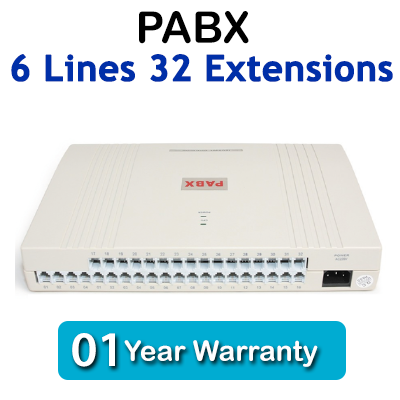 6 Lines & 32 Extensions Chinese PABX Telephone Exchange System | Daraz.pk