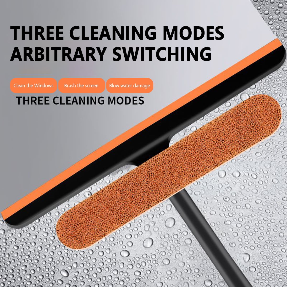 3-in-1 Wiper Glass Cleaner Wiper for Kitchen Cleaning Rotatable ...