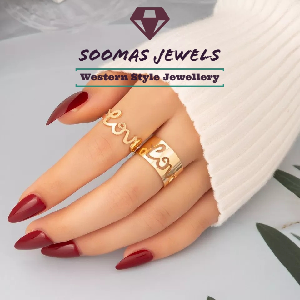 Trendy Heart shape rings for couples/girls | Daraz.pk