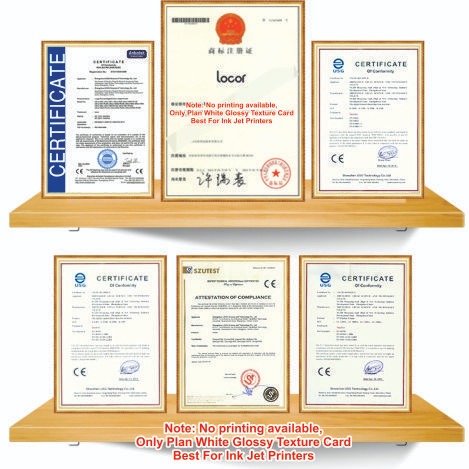 Certificate Texture Glossy Card For Inkjet Printer (A-4 Size & 260gsm ...