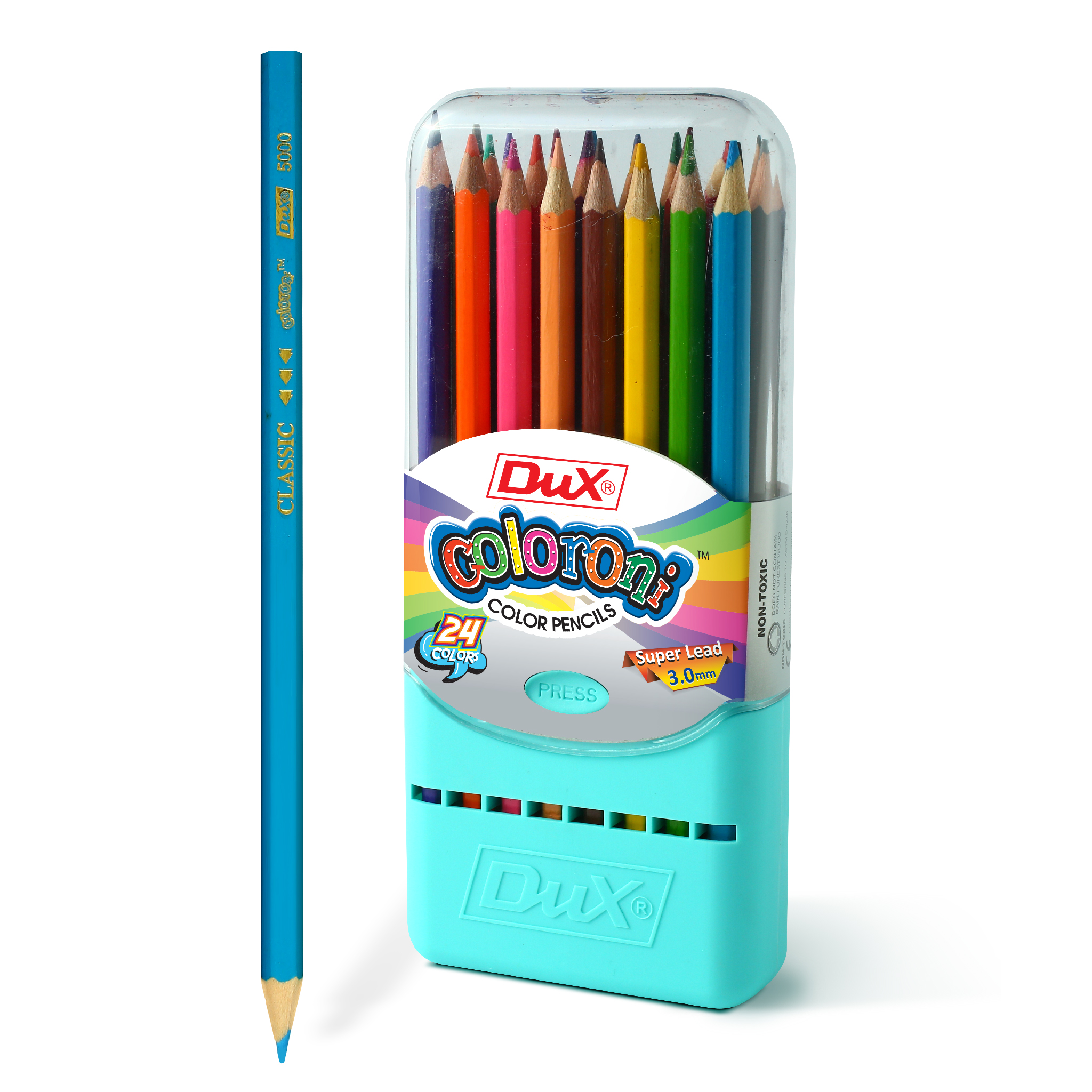 Dux Colour Pencil DX-5000 (Box of 24 Pcs) | Daraz.pk
