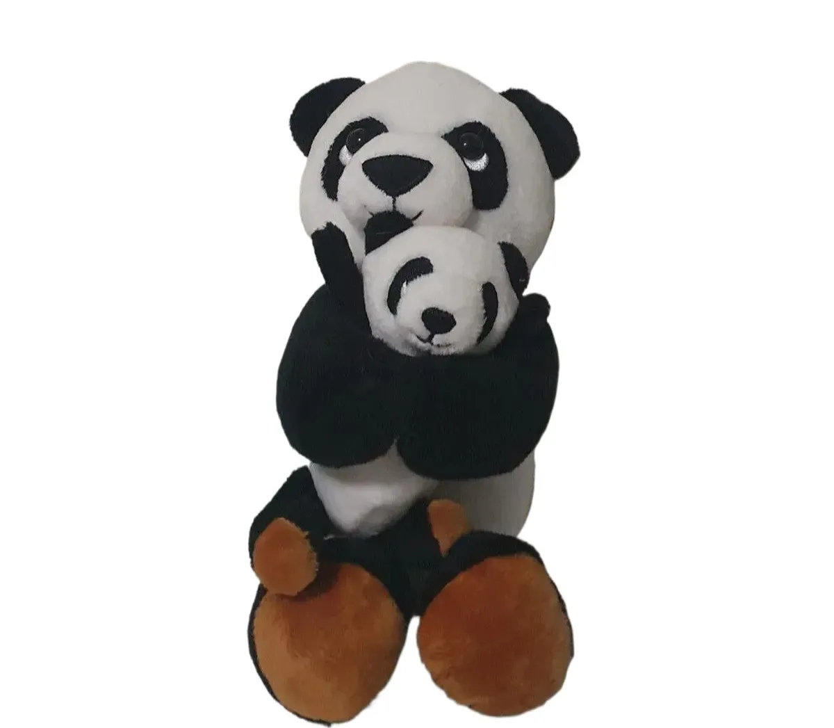 Kinder Panda with Baby on Hand Stuffed Plush Soft Toy ( 10 inches ...