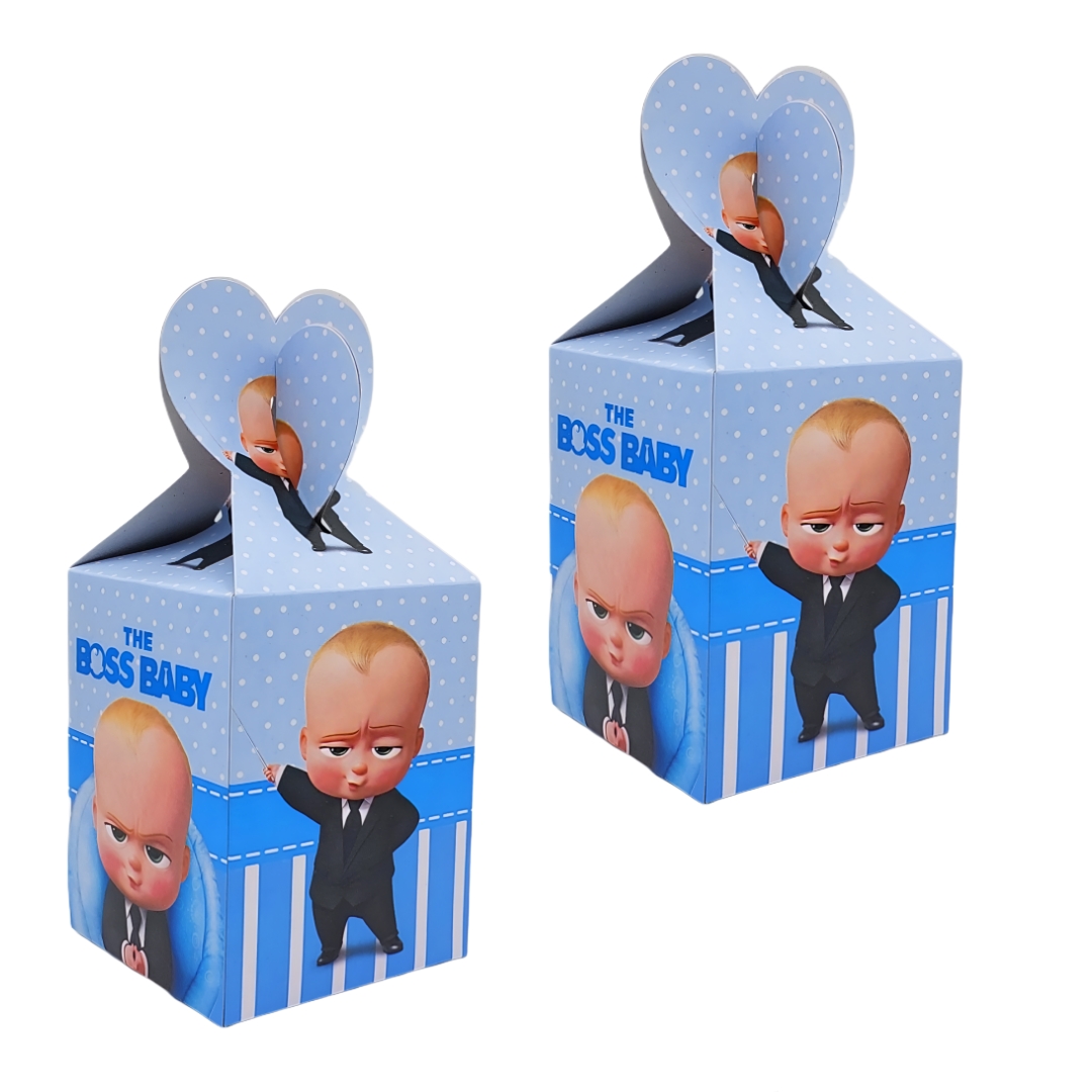PACK of 10 Boss Baby Goody Boxes, Boss Baby Theme Favor Boxes 10 Pcs ...