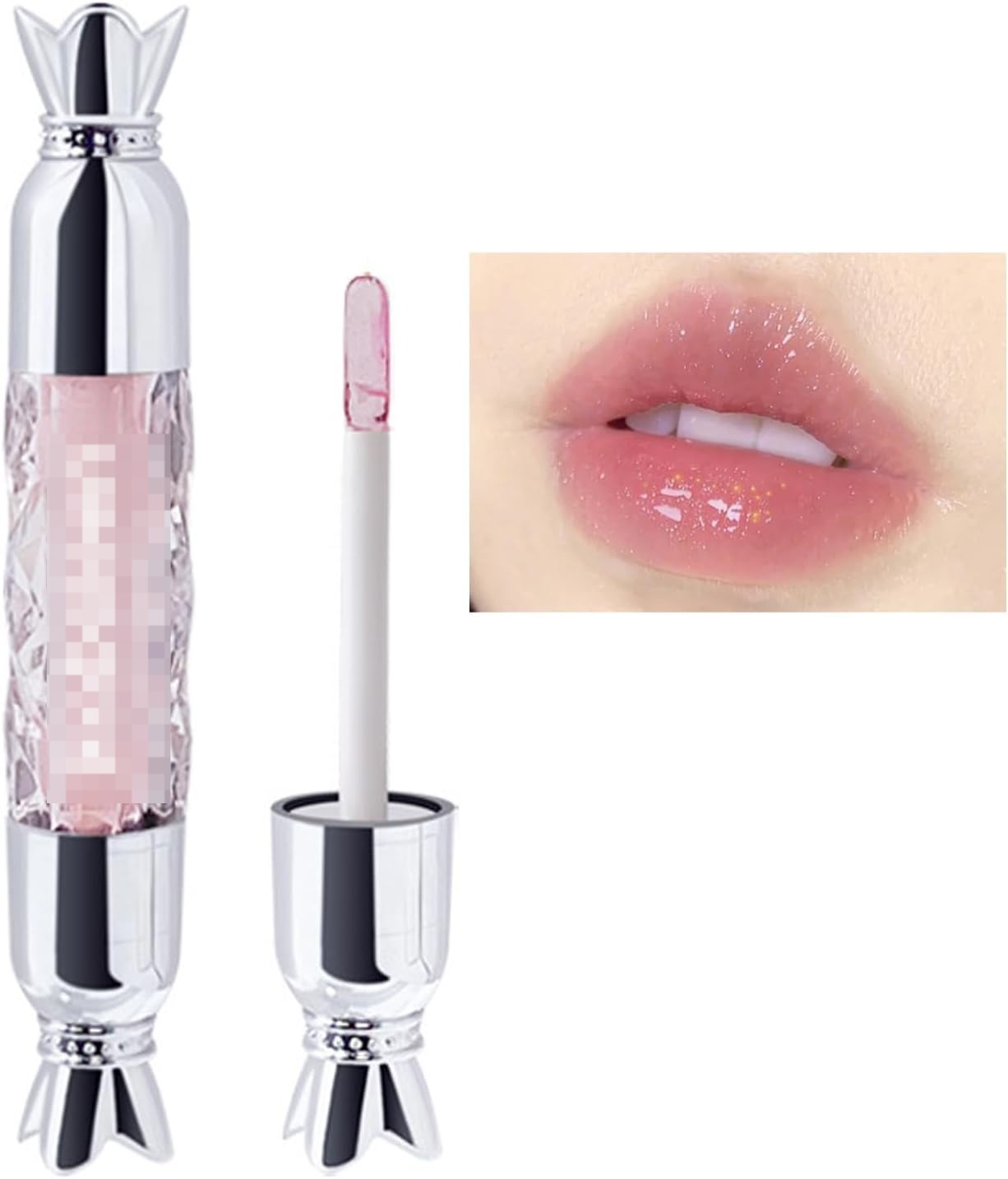 Crystal Lip Gloss, Candy-Shaped, Moisturizing Shine, Rich Color Palette ...