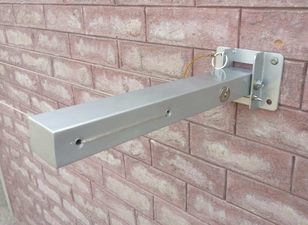 Wall Mounted Folding Clothes Line Laundry Drying Rack (2-Pieces) | Daraz.pk