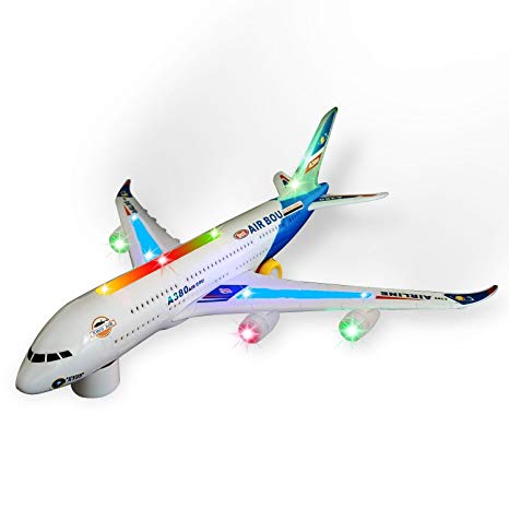Battery Operated Aeroplan for Kids With Light and Music | Daraz.pk