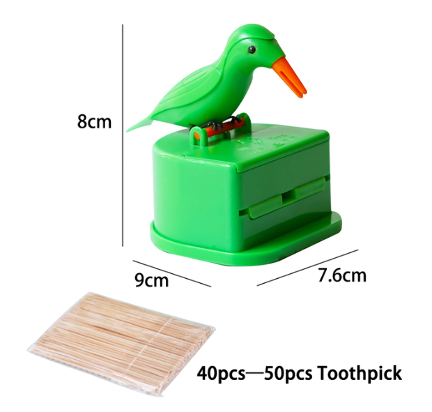 Toothpick Storage Box Container Automatic Toothpick Dispenser Desk ...