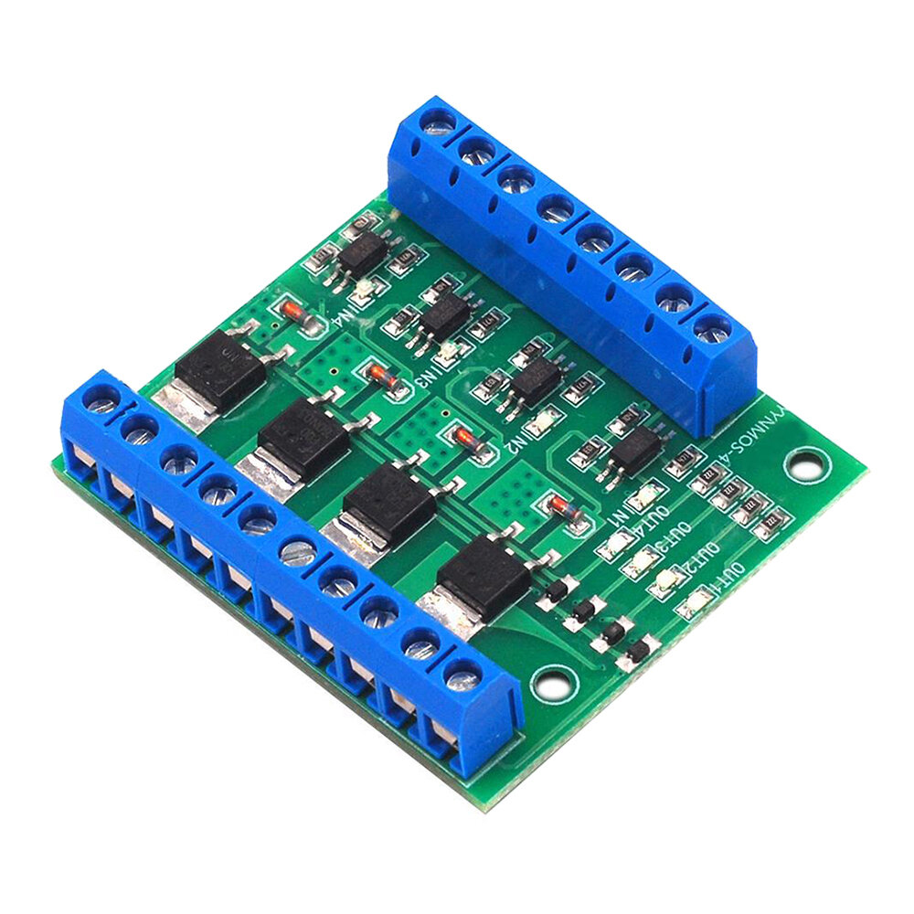 4-channel MOS PLC driven PWM 10A optocoupler module | Daraz.pk