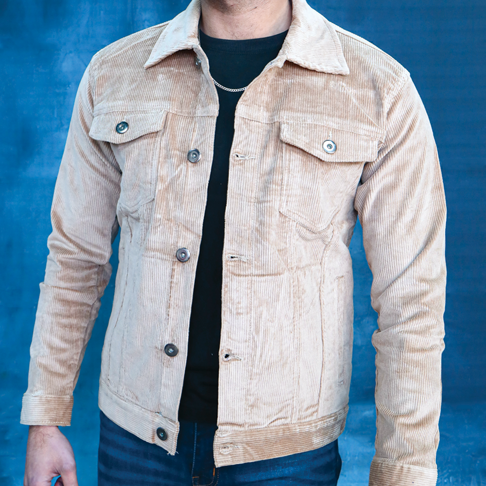 Men'S Cream Corduroy Jacket - Classic And Stylish Corduroy Jacket ...