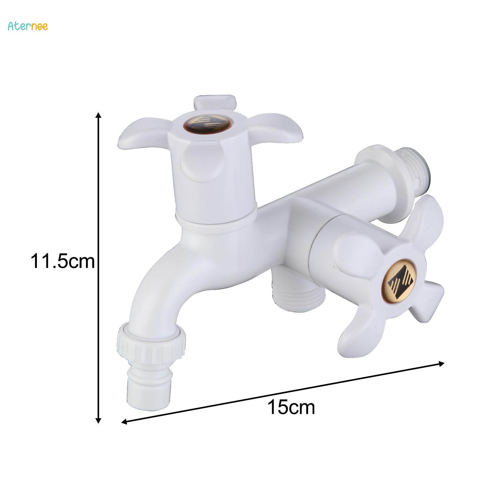 Washing Machine Faucet Garden Tap Outlet Double Control G1/2 Bathroom Faucet Wall Mounted Tap ...