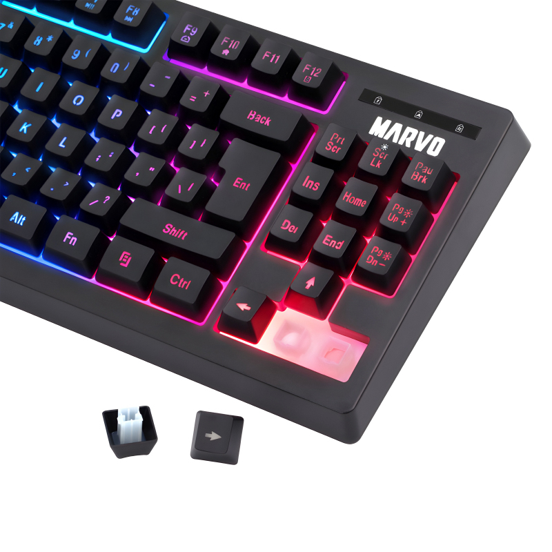 Marvo Scorpion K607 Membrane Gaming Keyboard With 3 RGB Lighting ...