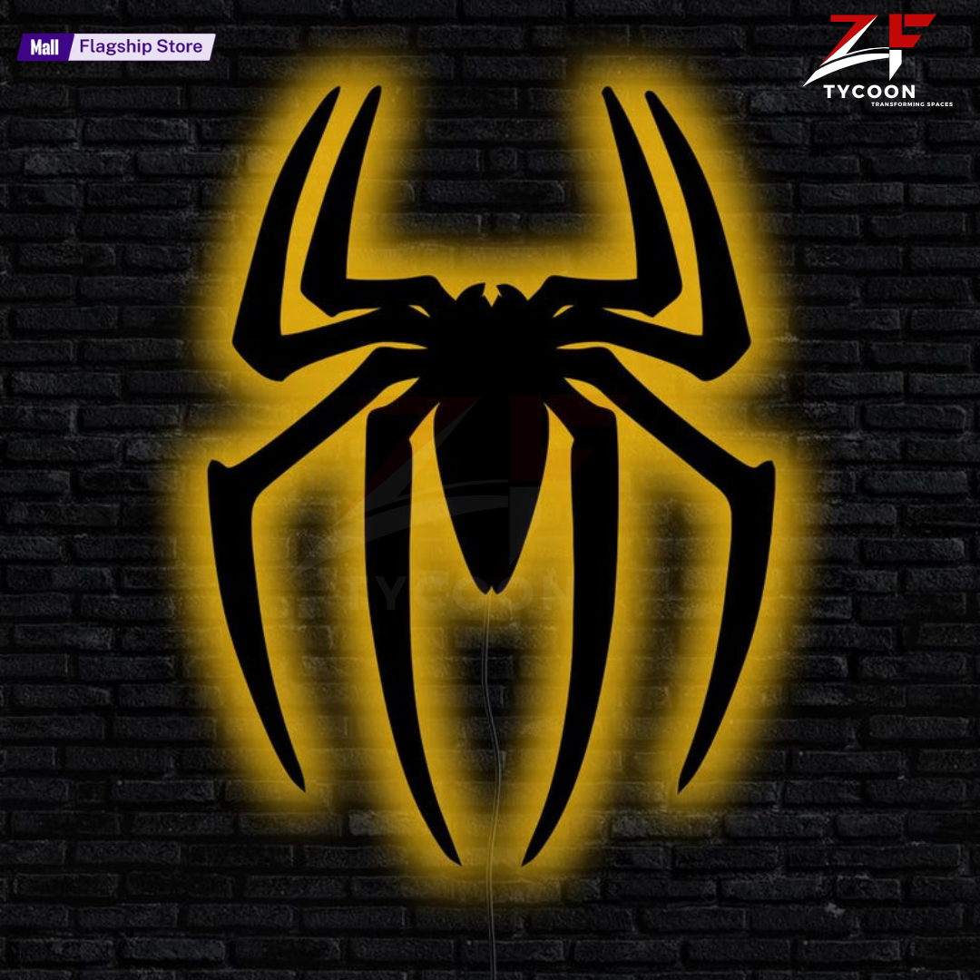ZF Spiderman 3D spider LOGO night light , Spiderman Spider Wall Decor ...