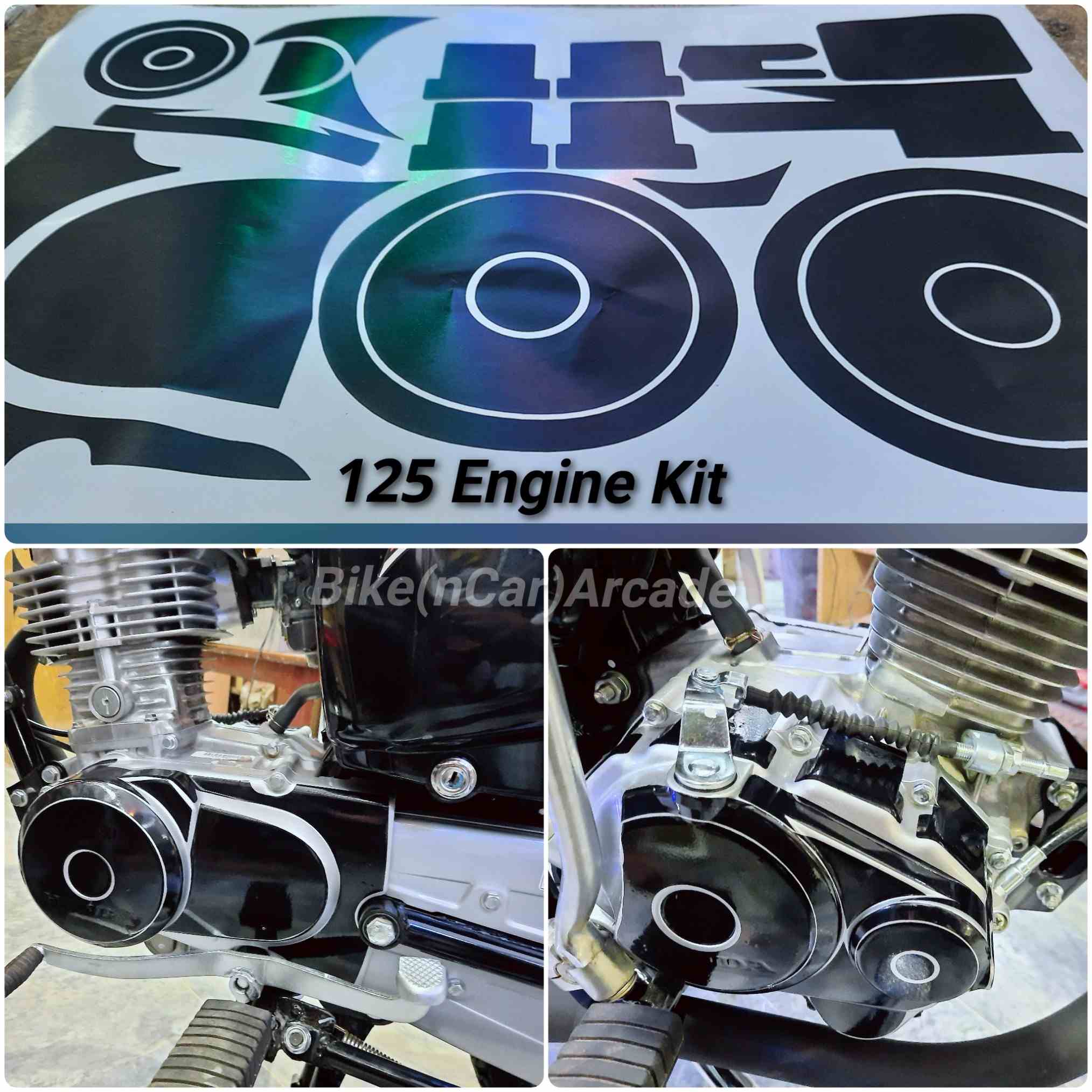 Engine Kit 125cc Engine Wrap 23 Pieces Waterproof Heatproof Vinyl Cut ...