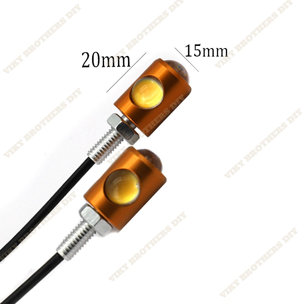 Motorcycle Mini Indicators Super Bright LED License Number Plate Bolt ...