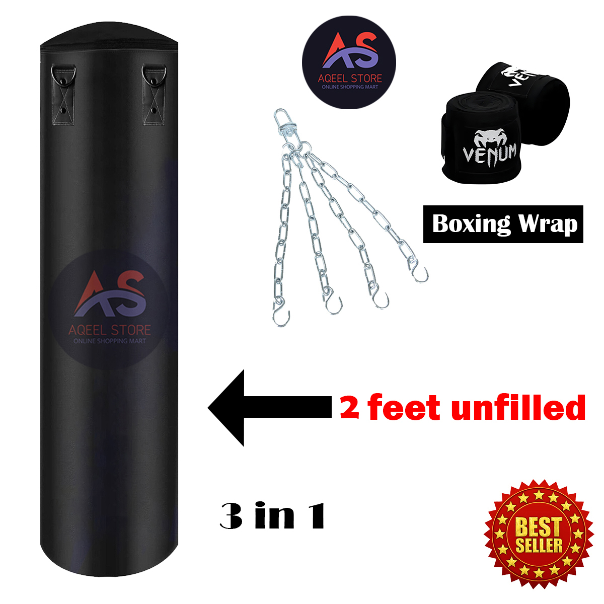 Boxing bag, Punching bag Two feet, Three feet, Four feet, Five feet ...