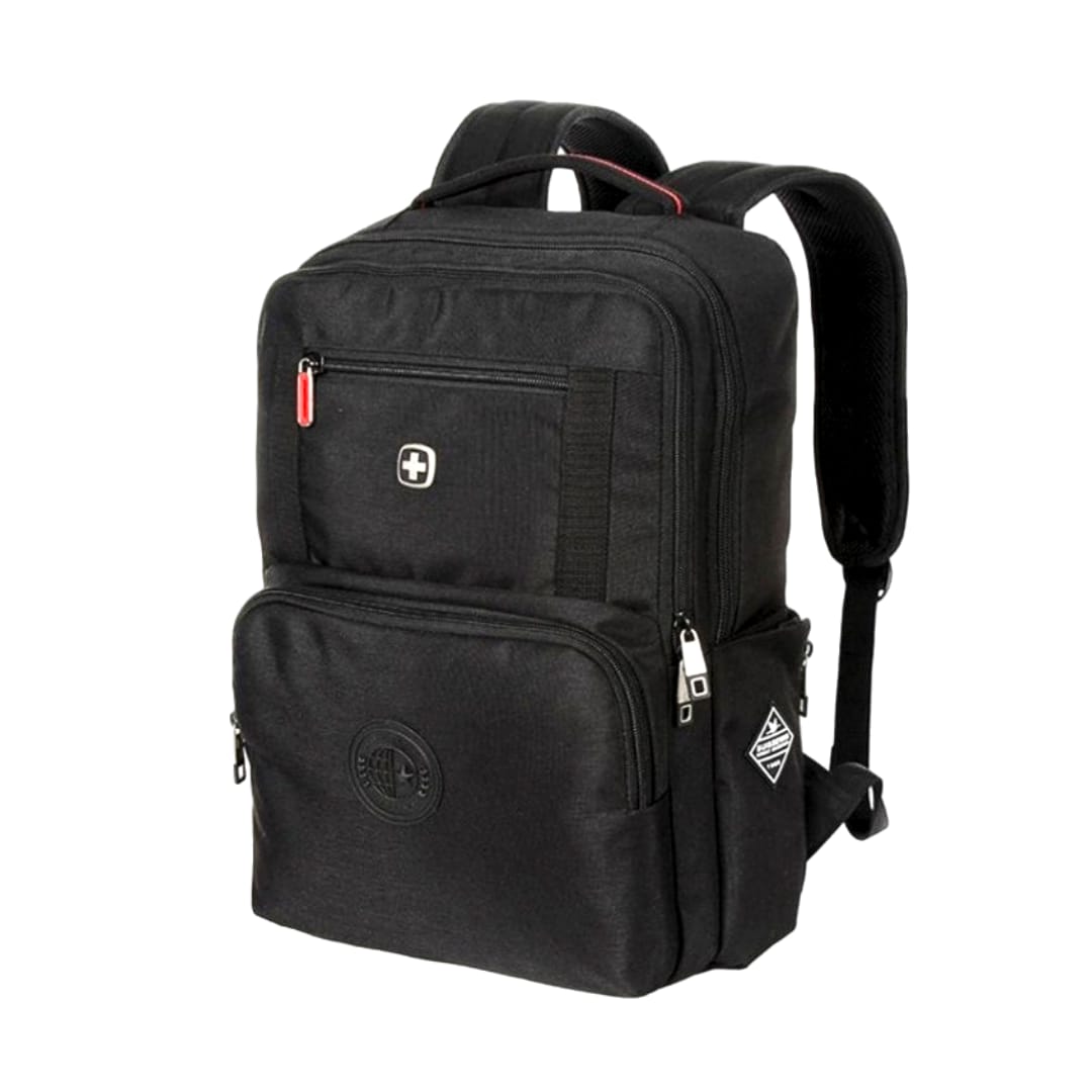Backpack for laptop 16 Inch Black from SUISSEWIN | Daraz.pk