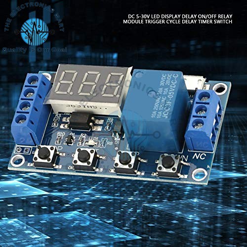 4 Button Delay Timer Relay Module 6 To 30v Dc Adjustable Timer Relay ...