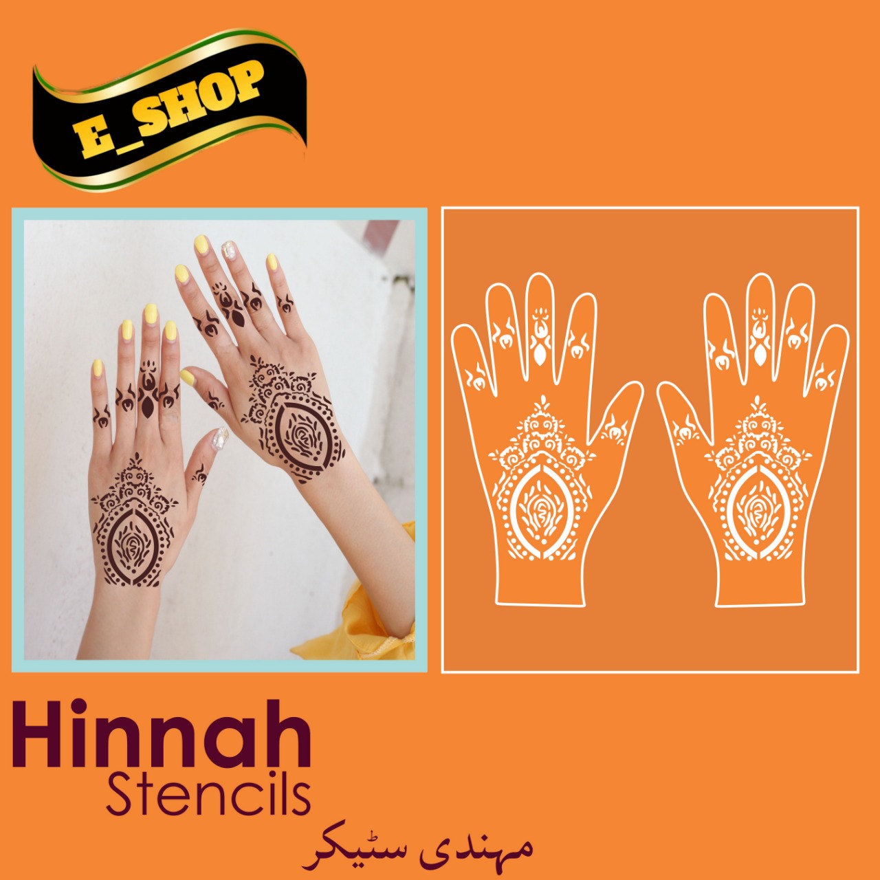 Mehndi stickers Mehndi designs Mehndi stencils Mehndi Tattoo | Daraz.pk