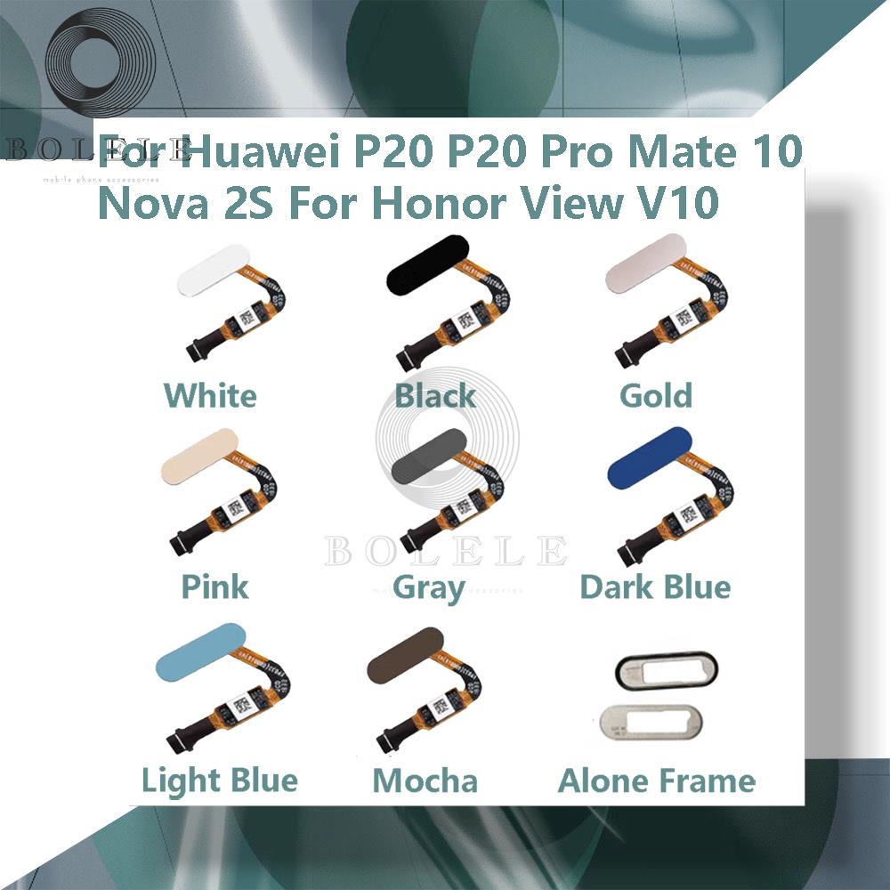 For Huawei P20 Pro Mate 10 Nova 2S Honor View V10 Home Button Touch ID Fingerprint Sensor Return ...