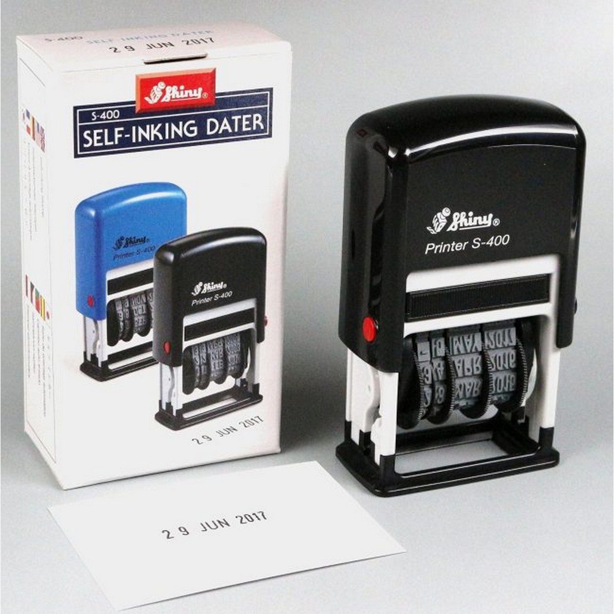 Shiny Self Inking Date Stamp Font Size 4mm S-400 | Daraz.pk