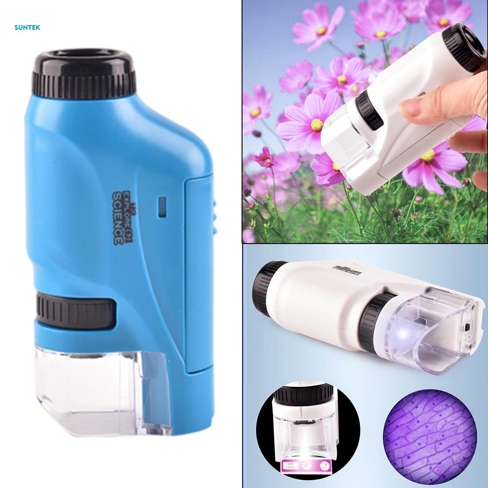 Portable Handheld LED Microscope for Kids Plants Natural Exploration ...