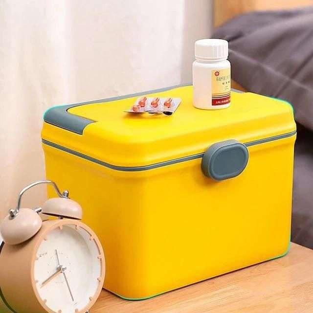 Plastic Medicine/Pills Storage Box/Organizer/First Aid Kit/Medicine Box ...