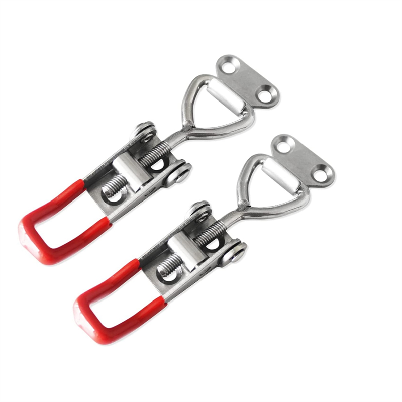 4PCS Stainless Steel Locks Adjustable Buckles Door Latch Horizontal ...