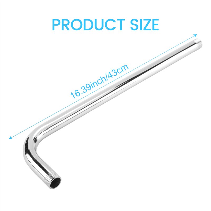 Shower Arm Wall-Mounted Extension Rod Stainless Steel Shower | Daraz.pk