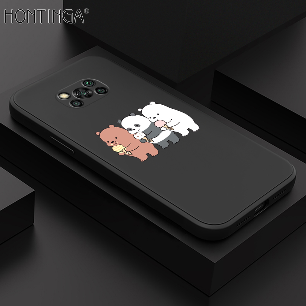 Hontinga for Xiaomi Poco X3 Pro Case Cartoon We Bare Bears Panda ...