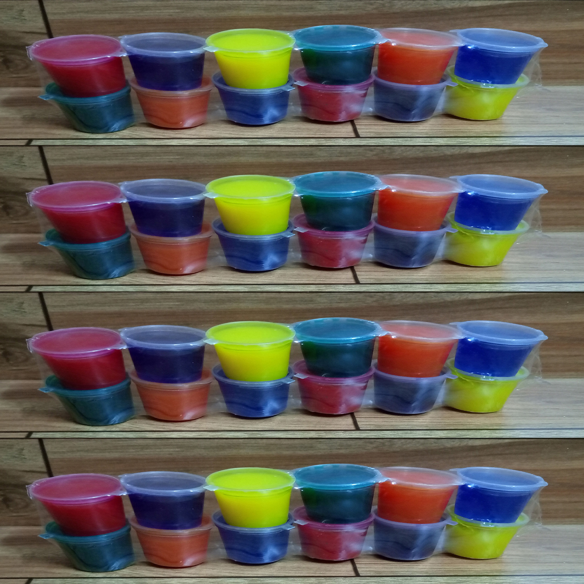 Packet of 48 Jelly Clay Slime Bucket Art # JS-JCSB-Toy (48 Pcs) | Daraz.pk