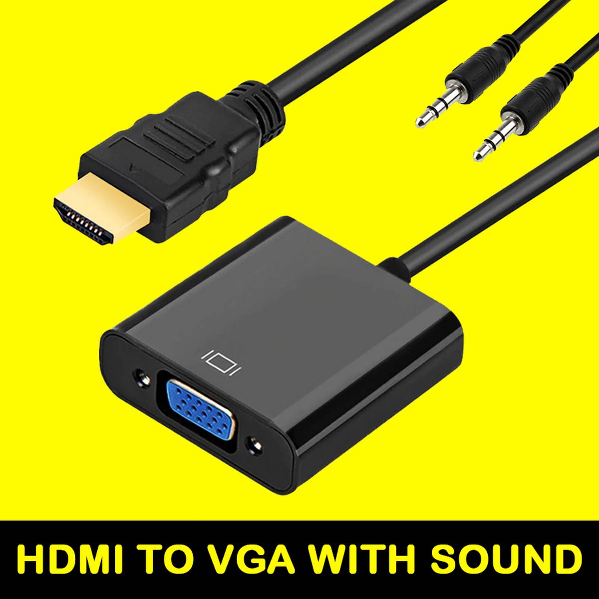 HDMI to VGA Converter HDMI to VGA Adapter With Audio | Daraz.pk