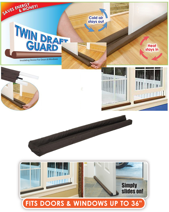 Flexible Door Dust Stopper -Twin Door Draft Dodger Guard, Energy Saving ...