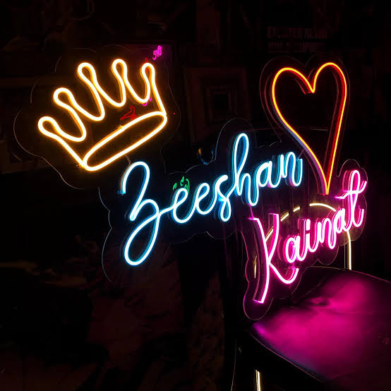 Customized NEON Sign Board - Name Plate - 4 Letters Alphabets | Daraz.pk