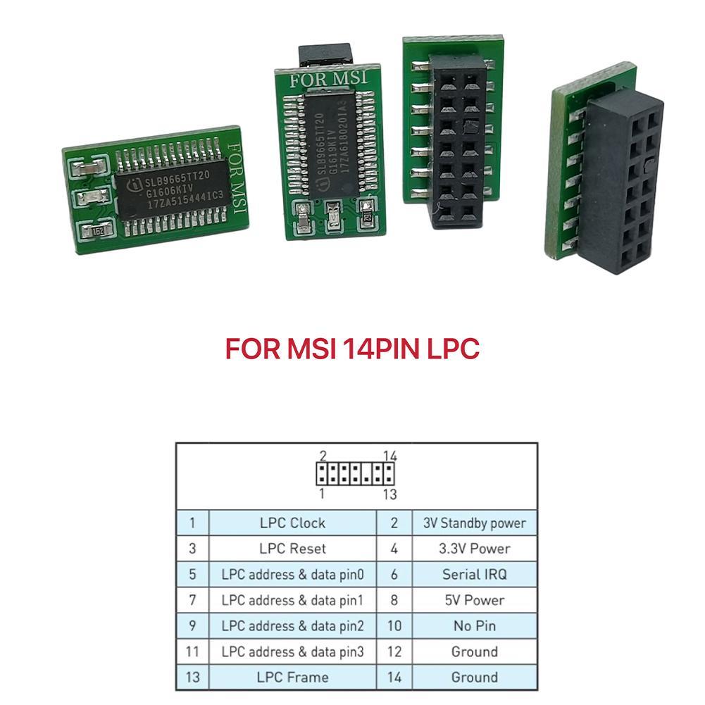 Tpm Module 12 14 18 20 Pin Lpc For Encryption Security Module Remote ...