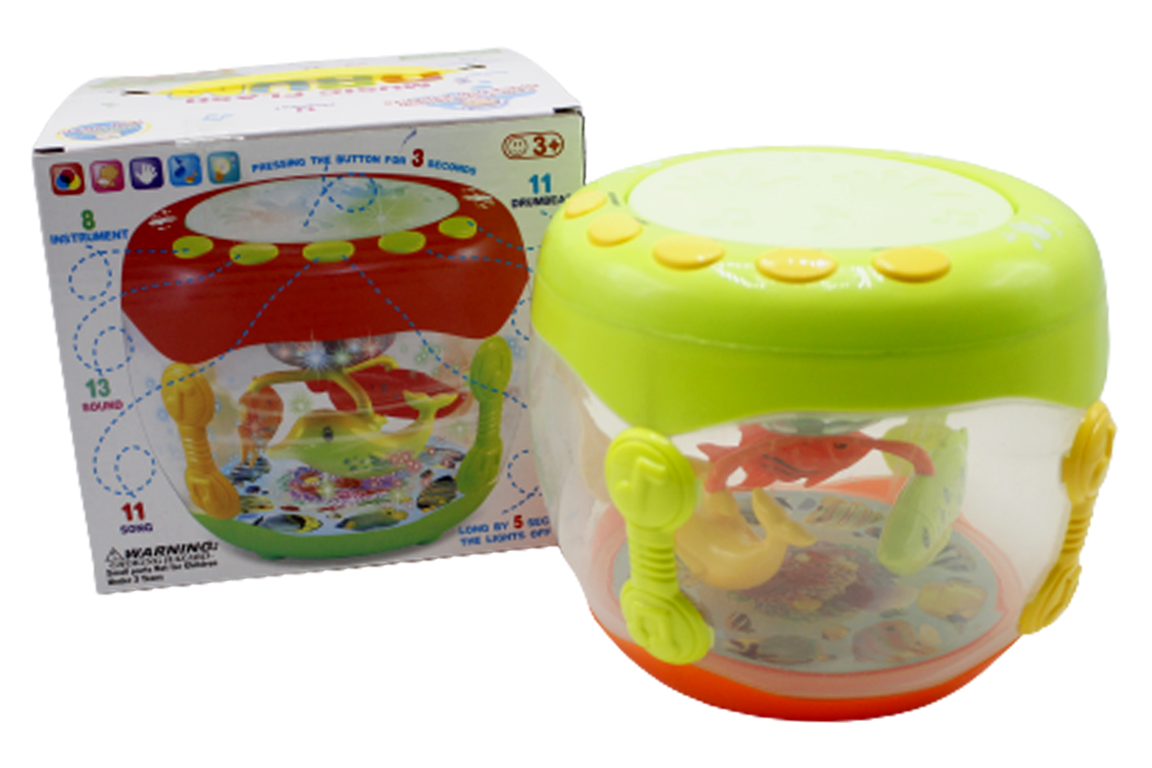 Music Flash Drum Battery Operated Toy (LX608) | Daraz.pk