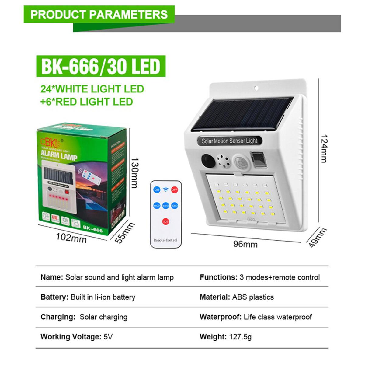 Solar Light Outdoor Solar Rechargeable Wall Lamp PIR Motion Sensor Wall ...