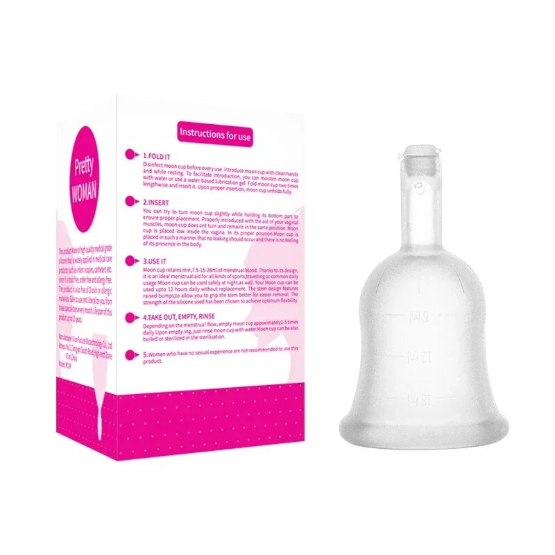 Lady Period Cup Valve Menstrual Cup Medical Silicone Menstrual Cup ...