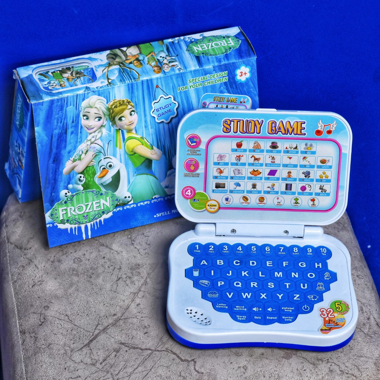 Mini Educational Laptop Toy for kids with battery operated and multiple ...