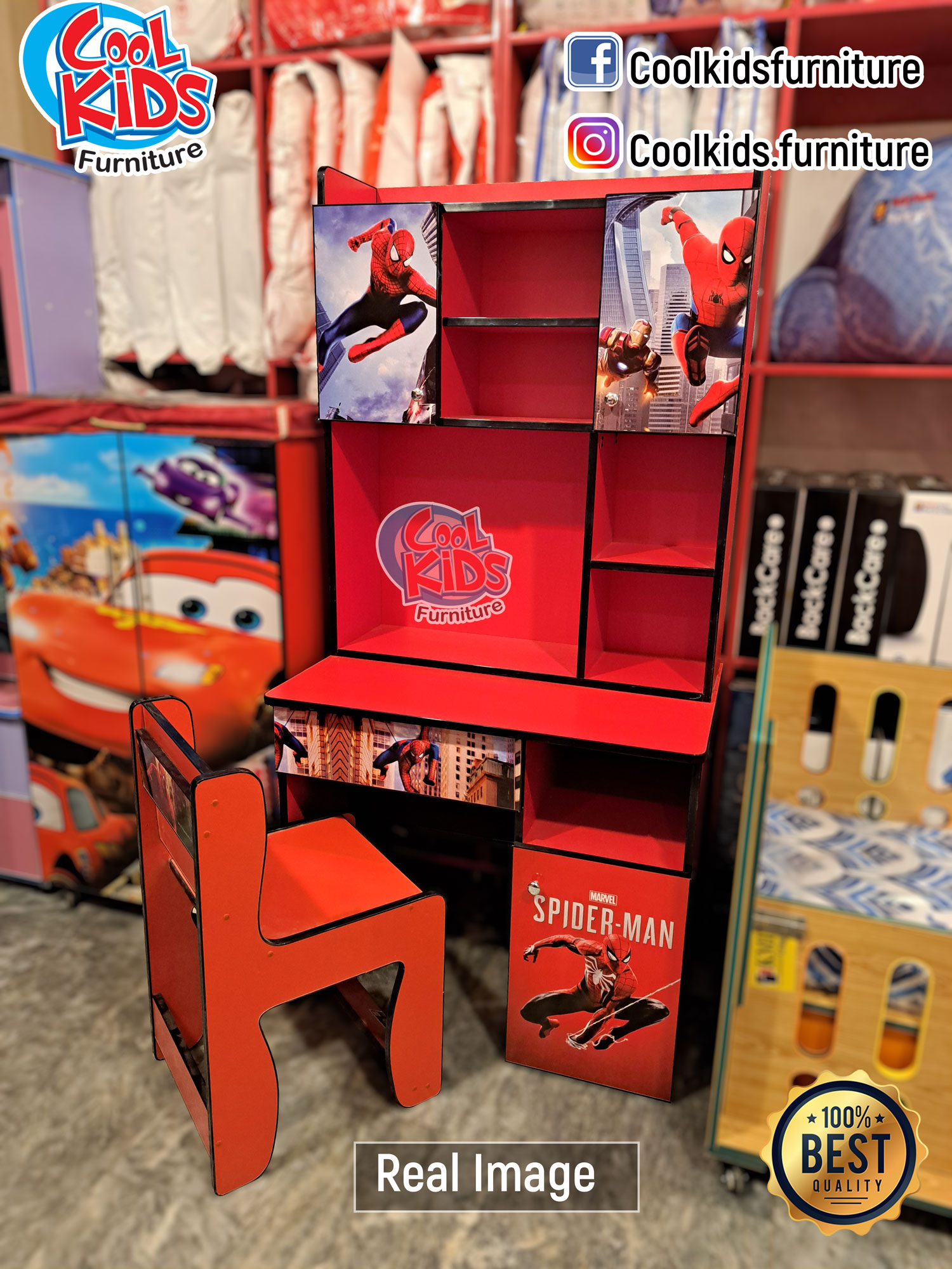 Spiderman Kids Study table with Chair | Daraz.pk