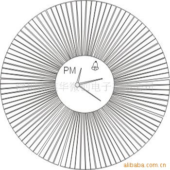 Supply pointer watch with alarm IC, XH8116, clock IC solution LCD watch ...