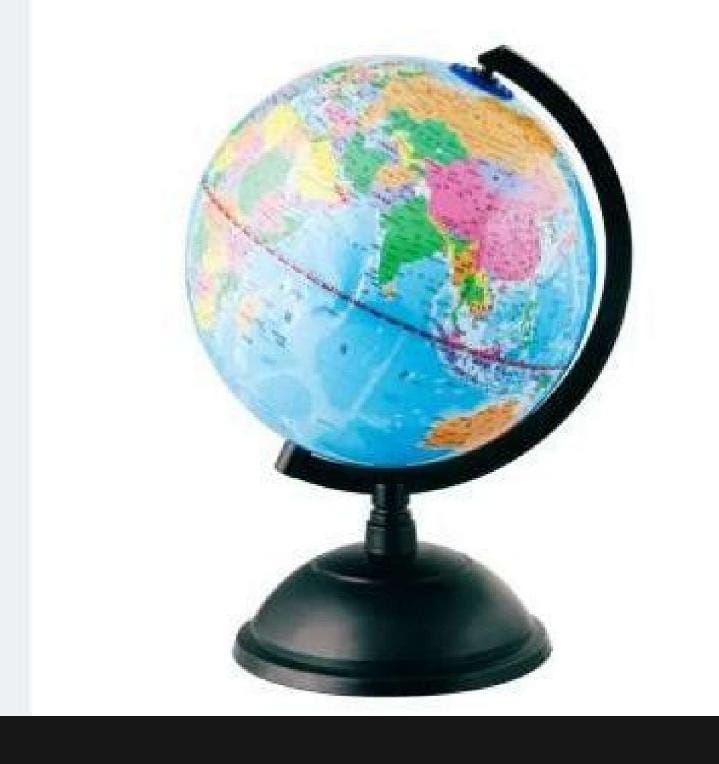 World Globe Earth Teaching Geography Map Home Office School Table Map ...