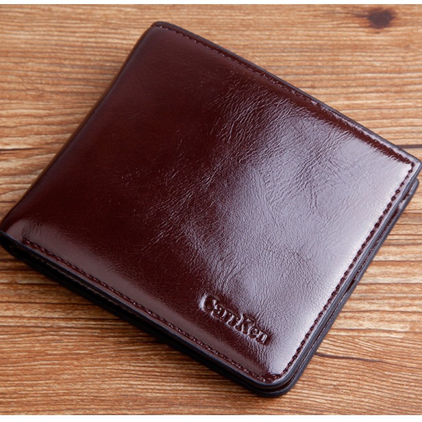 CarrKen's New Men's Wallet Retro European and American Horizontal Style ...