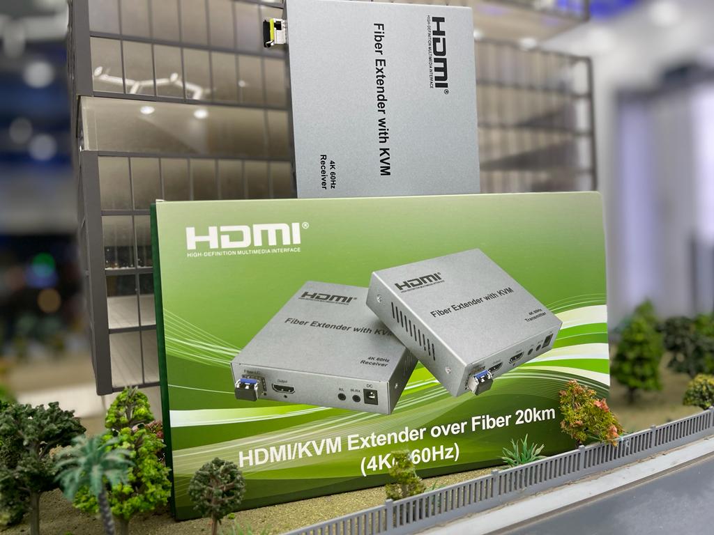 HDMI USB KVM Extender Uto 1080p resolution | Over IP, Fiber, 120 mtr ...