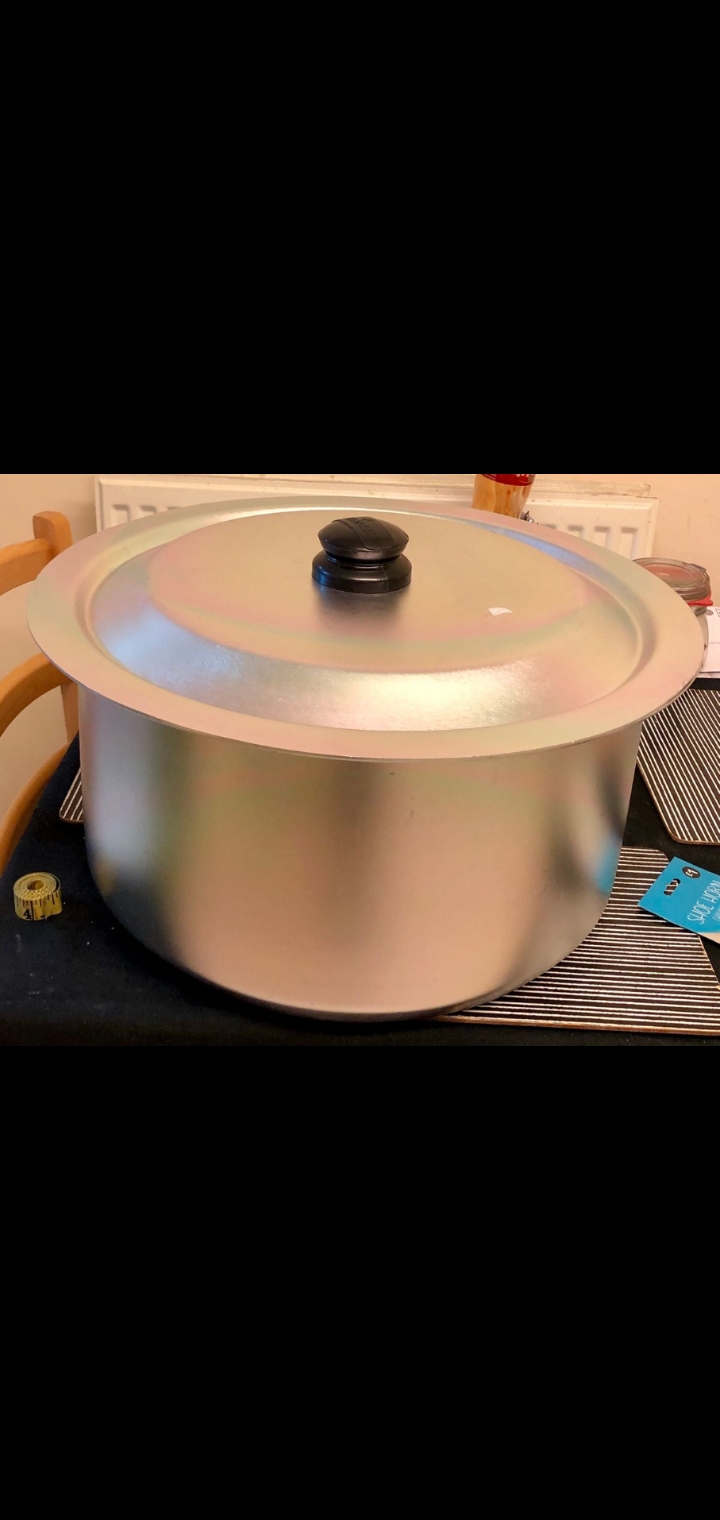 Silver Pot(Pateli) For (5 Kg Rice) Size Full size - (Handi) (Deckchi ...