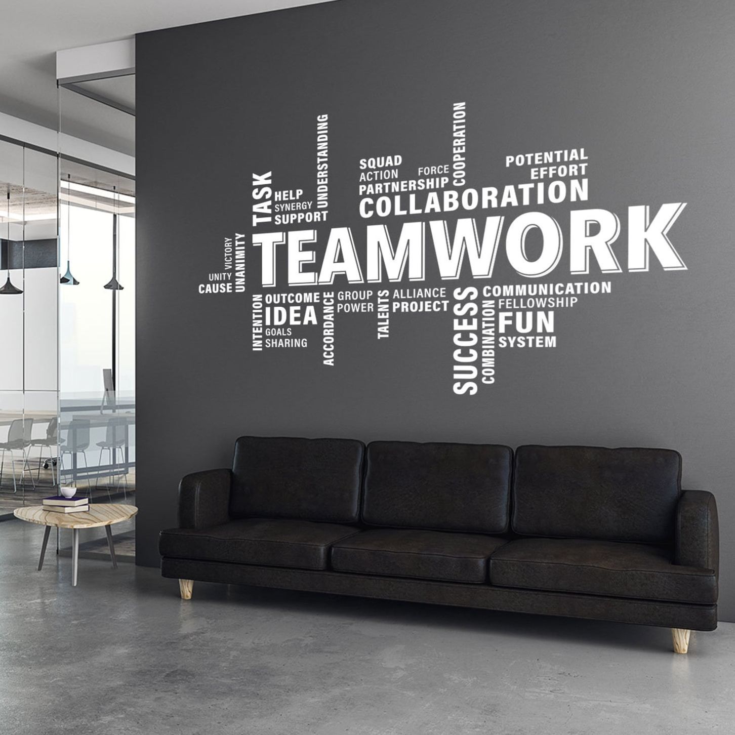 WallsArt Store Teamwork Wall Decal, Teamwork Decal, Office Wall Art ...
