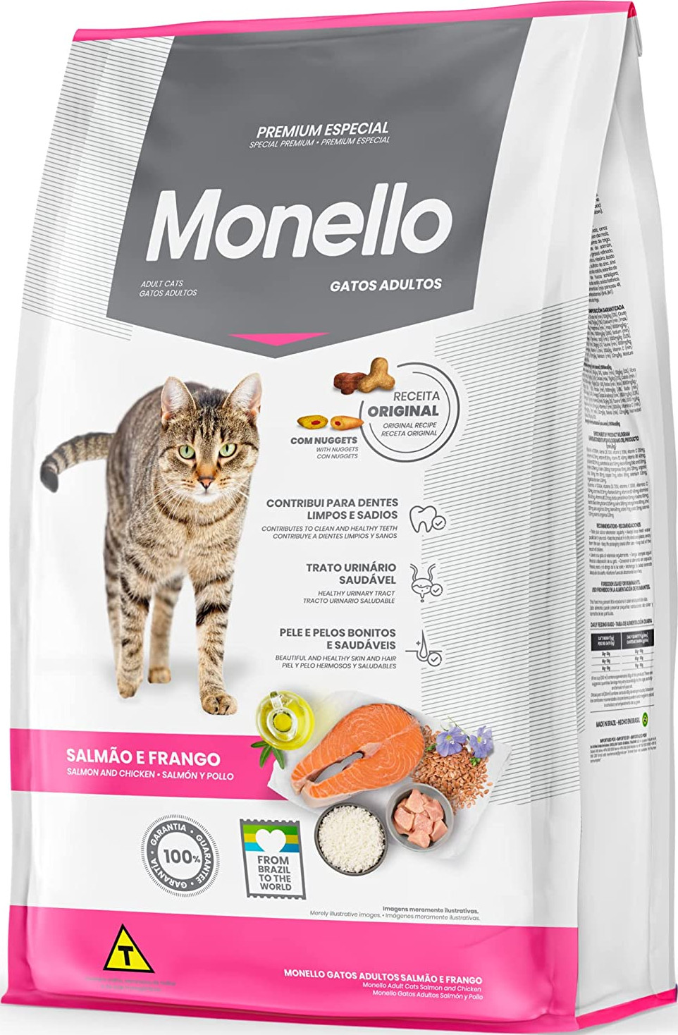 Monello Adult Cat Salmon Chicken & Tuna 1- Kg | Daraz.pk
