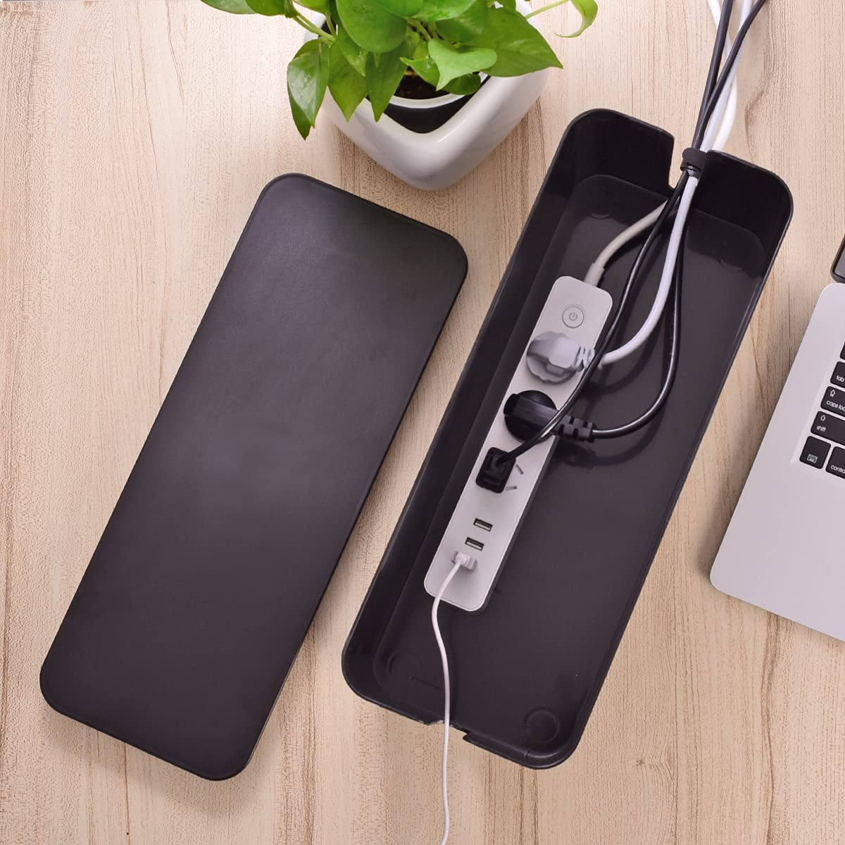 Cable Management Box, Wire Storage Box, Used to Hide the Power Strip ...