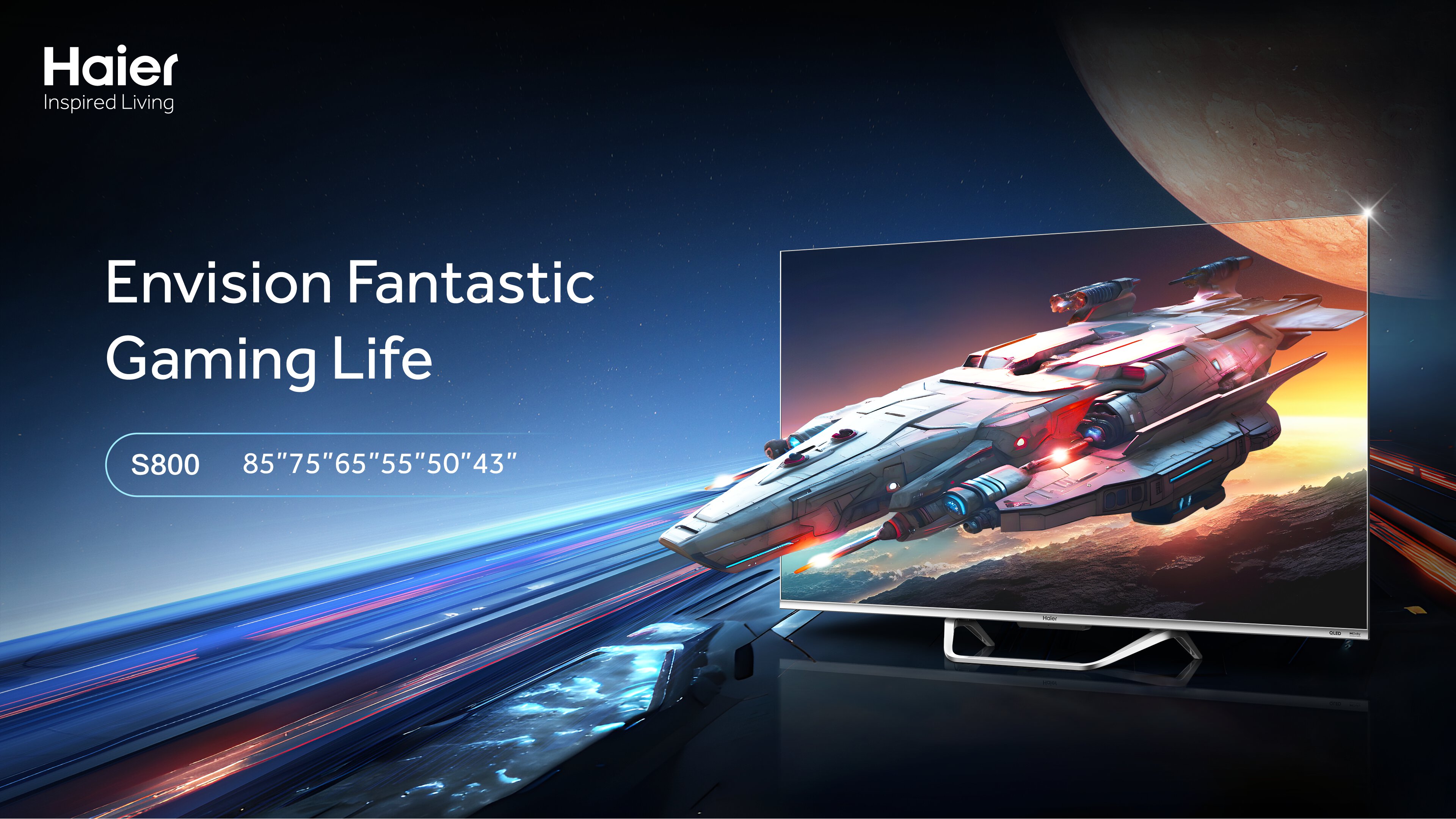 Haier 55" QLED Google TV - S800 Series - H55S800UX ( Dolby Vision ...